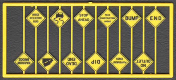 Tichy - Highway Written Warning Signs - Yellow w/Black Print 12 ...