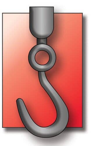 JV Model - Hooks - Scale 8" 20.3cm (unpainted) pkg(12) - 345-8683