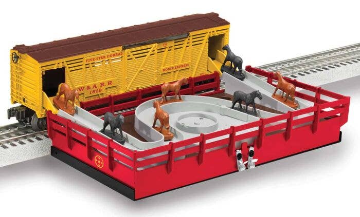 Lionel - Horse Car and Corral - 3-Rail Ready to Run - Western ...