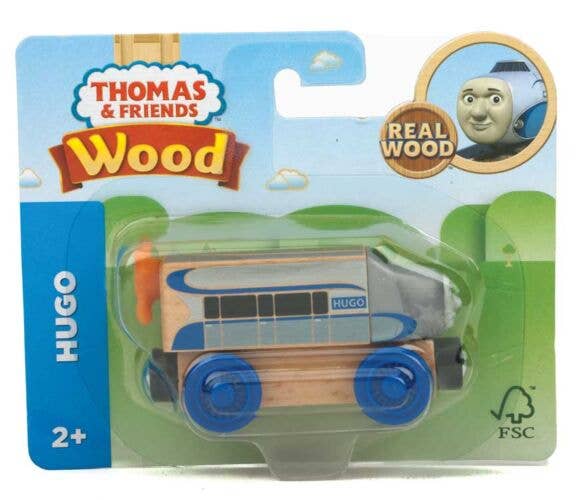 Fisher-Pri - Hugo Engine - Thomas & Friends(TM) Wood - Silver, Blue - 286-FHM37
