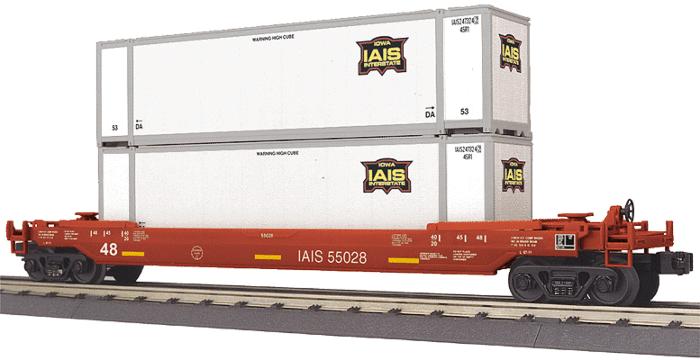 MTH - Husky Stack Intermodal Well Car - 3-Rail - Ready to Run ...