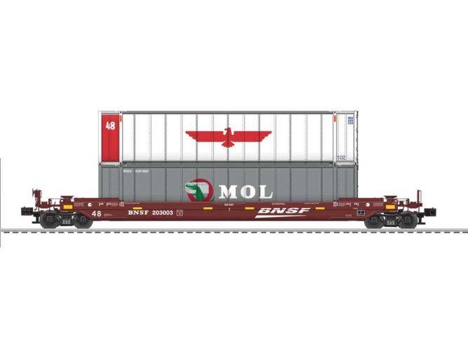 Lionel - Husky Stack Well Car - Scale 3-Rail - Ready to Run - BNSF ...