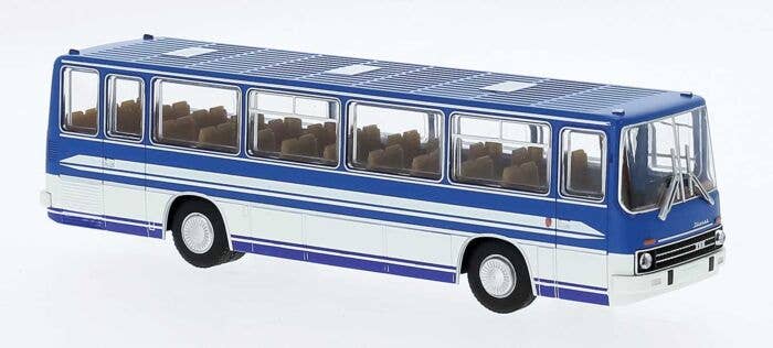 Brekina - Ikarus 255.71 Bus - Assembled - Blue, White - 175-59658