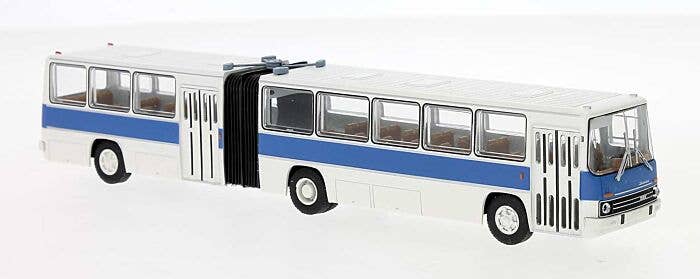Brekina - Ikarus 280.03 Articulated Bus - Assembled - White, Blue (1976 Scheme) - 175-59753