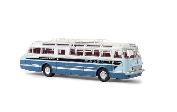 Brekina - Ikarus 55 Intercity Bus - Assembled - Malev (blue, balck ...