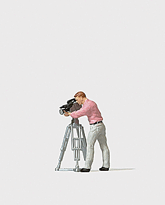 Preiser - Individual Figures, Working People - Camera Man w/Movie ...