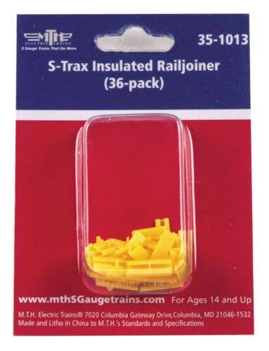 MTH - Insulated Rail Joiners - S-Trax - pkg(36) - 507-351013