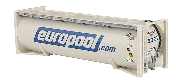 Herpa - Intermodal - 30' Dry Bulk Pressure Containers - Europool (gray ...