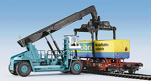 Kibri - Intermodal Equipment - Mobile Crane - Kalmar - Trailer Loader w ...