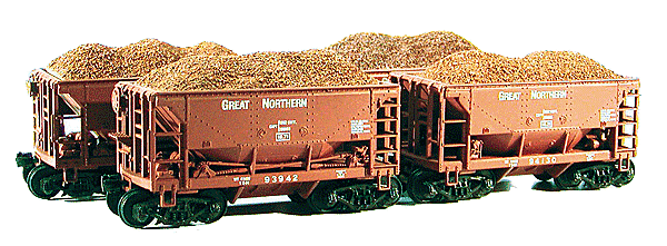 Chooch - Iron Ore Load 4-Pack - Fits Walthers 932-4400 Series Ore Cars ...