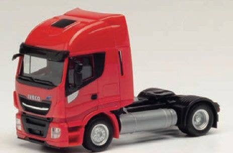 Herpa - Iveco Stralis 2-Axle Tractor Only - Assembled - Red - 326-312233