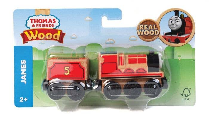 Fisher-Pri - James Engine - Thomas & Friends(TM) Wood - Red, Black - 286-FHM40