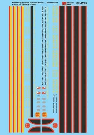 Microscale - Kansas City Southern - KCS - Executive F-Unit Locomotives ...