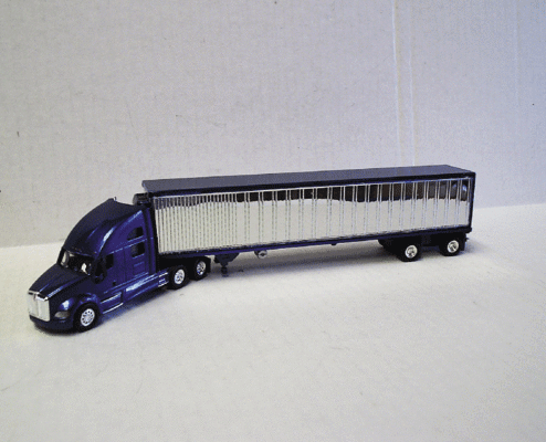 TnS - Kenworth T700 w/Spread-Axle Reefer Van Trailer - Assembled - Dark ...