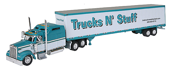 HLP - Kenworth W900L w/86" Studio Sleeper w/53' Dry Van - Trucks N ...