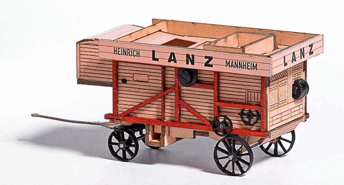 Busch - Lanz Wood-Bodied Thresher - Laser-Cut Wood Kit - 189-59902