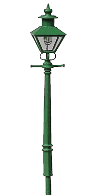 Midwest - Large Lamp Post - Working - Green - 472-7410