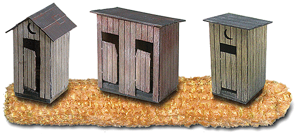 KingMill - Laser Cut Model Kits - Outhouse - Variety Pack - 391-22003