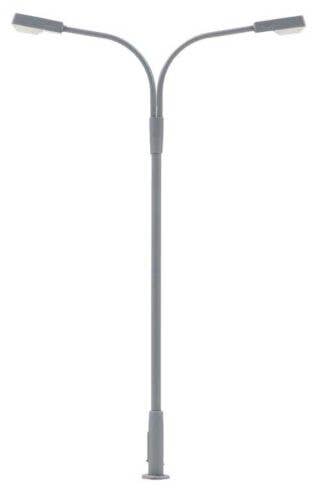 Faller - LED Streetlight - Double-Arm Curved Mast, 3-11/16" 9.4cm Cool ...