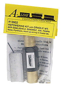 A Line - Locomotive Repowering Kit w/Cradle Weights - For Rail Power ...