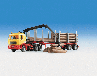 Kibri - Logging Equipment - Trucks - MAN 3-Axle Cabover - w/DOLL 2-Axle ...