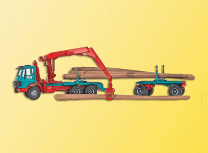 Kibri - Logging Equipment - Trucks - Mercedes Actros 3-Axle Cabover - w ...