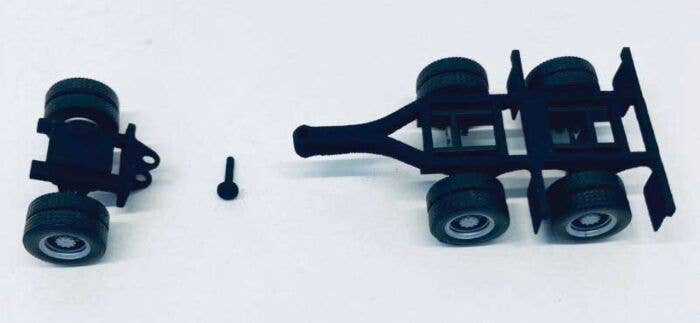Herpa - Lowboy Dual-Axle Booster w/Integrated Rear Axle with Fenders ...