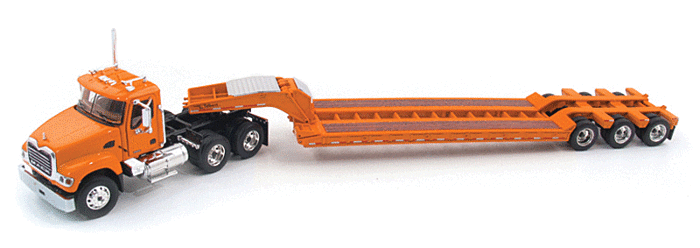 First Gear, Inc. - Mack Granite Tractor w/Tri-Axle Lowboy Trailer ...