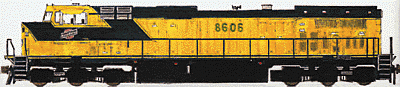 Custom Trains - Magnet - Locomotive - CNW C44-9W #8606 - 228-324
