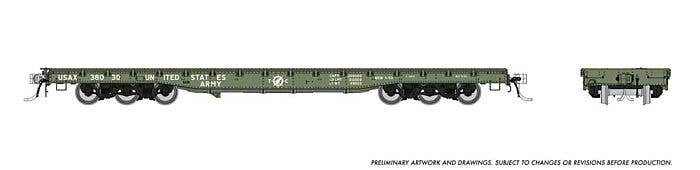 Rapido - Magor 54' Department of Defense (DODX) Flatcar - Ready to Run ...