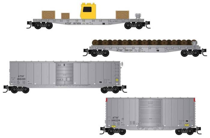 MicroTrain - Maintenance-of-Way Vehicles pkg(4) - Atchison, Topeka ...
