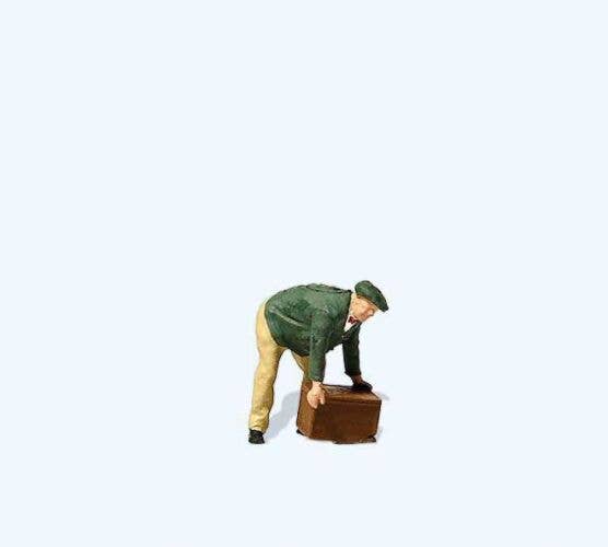 Preiser - Man Lifting a Box/Crate - Individual Figure - 590-28275