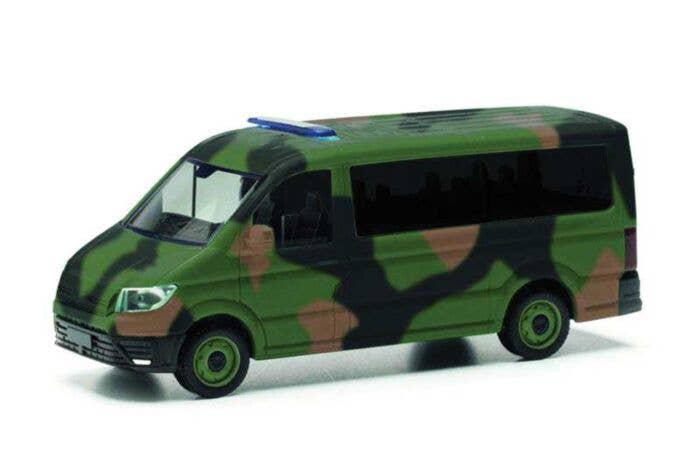 Herpa - MAN TGE Passenger Van - Assembled - German Army (camouflage ...