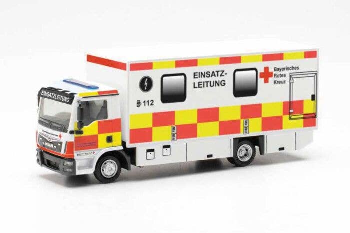 Herpa - MAN TGL Box Truck - Assembled - Red Cross (white, orange ...