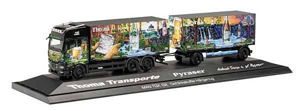 Herpa - MAN TGX Reefer Truck with Trailer - Assembled - Pyraser (Full ...
