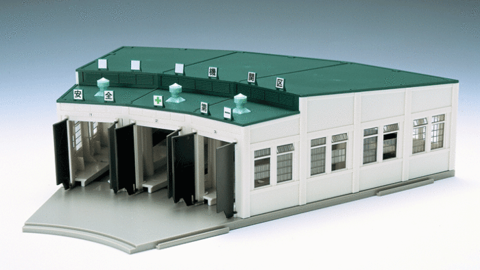 TomyTec - Masonry 3-Stall Roundhouse - Kit - 738-4053