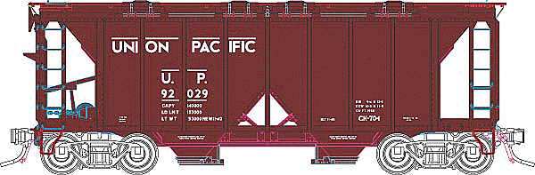 Atlas O - Master ACF 70-Ton 2-Bay Covered Hopper w/Open Sides - 2-Rail ...