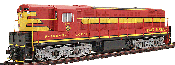 Atlas - Master Series Silver Diesel F-M H24-66 Train Master; Powered, DCC Ready - Fairbanks ...