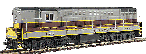 Atlas - Master Series Silver Diesel F-M H24-66 Train Master; Powered, Standard - Lackawanna #854 ...