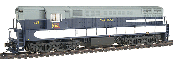 Atlas - Master Series Silver Diesel F-M H24-66 Train Master; Powered, Standard - Wabash #551 ...