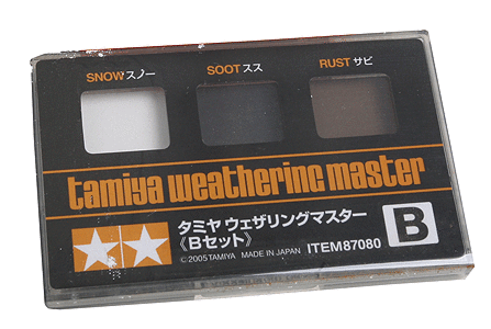 Tamiya - Master Weathering Sets - B: Snow, Soot, Rust - 865-87080