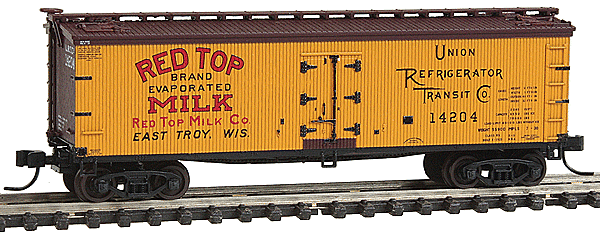 Atlas - Master(TM) 40' Wood Reefer - Ready to Run - Red Top Milk URTC ...
