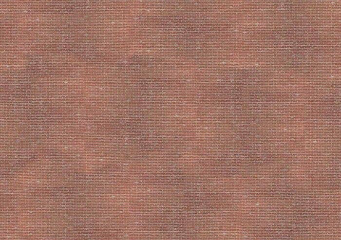 Busch - Matte-Look Weathered Cardstock Wall Sheet 2-Pack - Brick Wall 8 ...