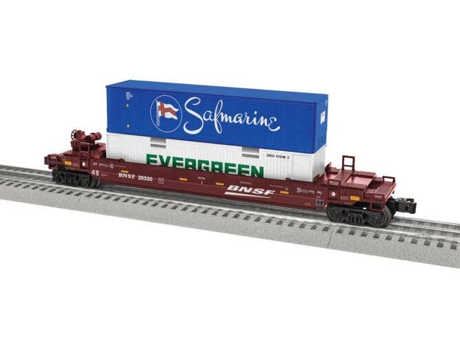 Lionel - Maxi Stack Well Car w/Container Load - 3-Rail - Ready to Run ...