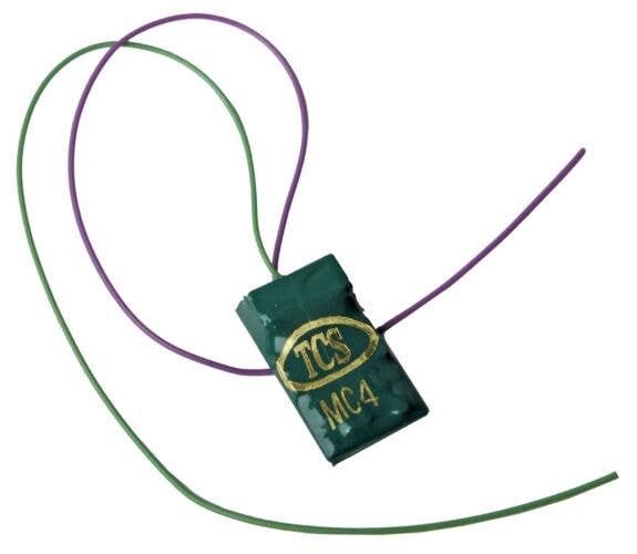 TCS - MC4A 4-Function DCC Decoder - Control Only - No Harness, Use 7 ...
