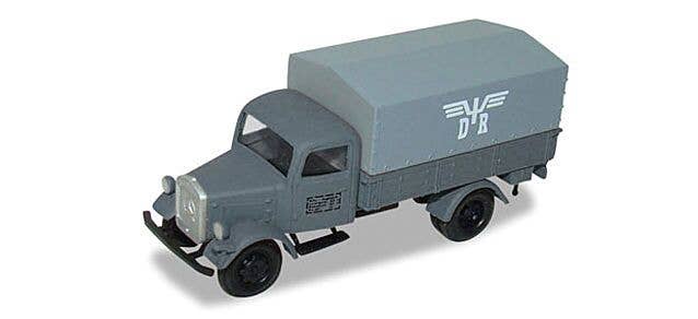 Herpa - Mercedes-Benz 3000 Low-Side Truck w/Canvas Cover - Assembled ...