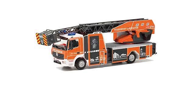 Herpa - Mercedes-Benz Atego Aerial Ladder - Assembled - Fire Department ...
