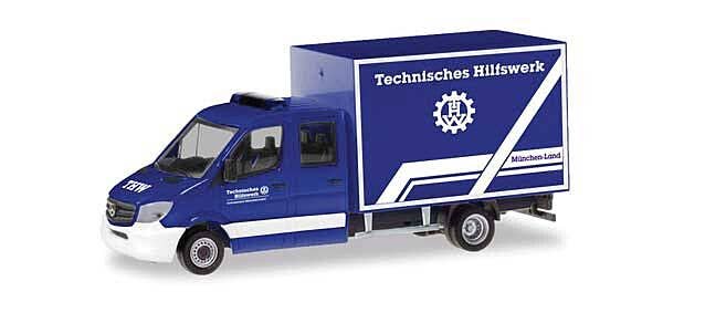 Herpa - Mercedes-Benz Box-Body Sprinter Delivery Truck - Assembled ...