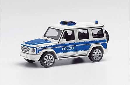 Herpa - Mercedes-Benz G Class SUV - Assembled - Police (white, blue ...