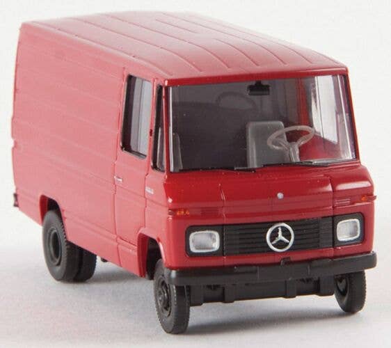 Brekina - Mercedes-Benz L 406 D Cargo Van - Assembled - Red - 175-36822